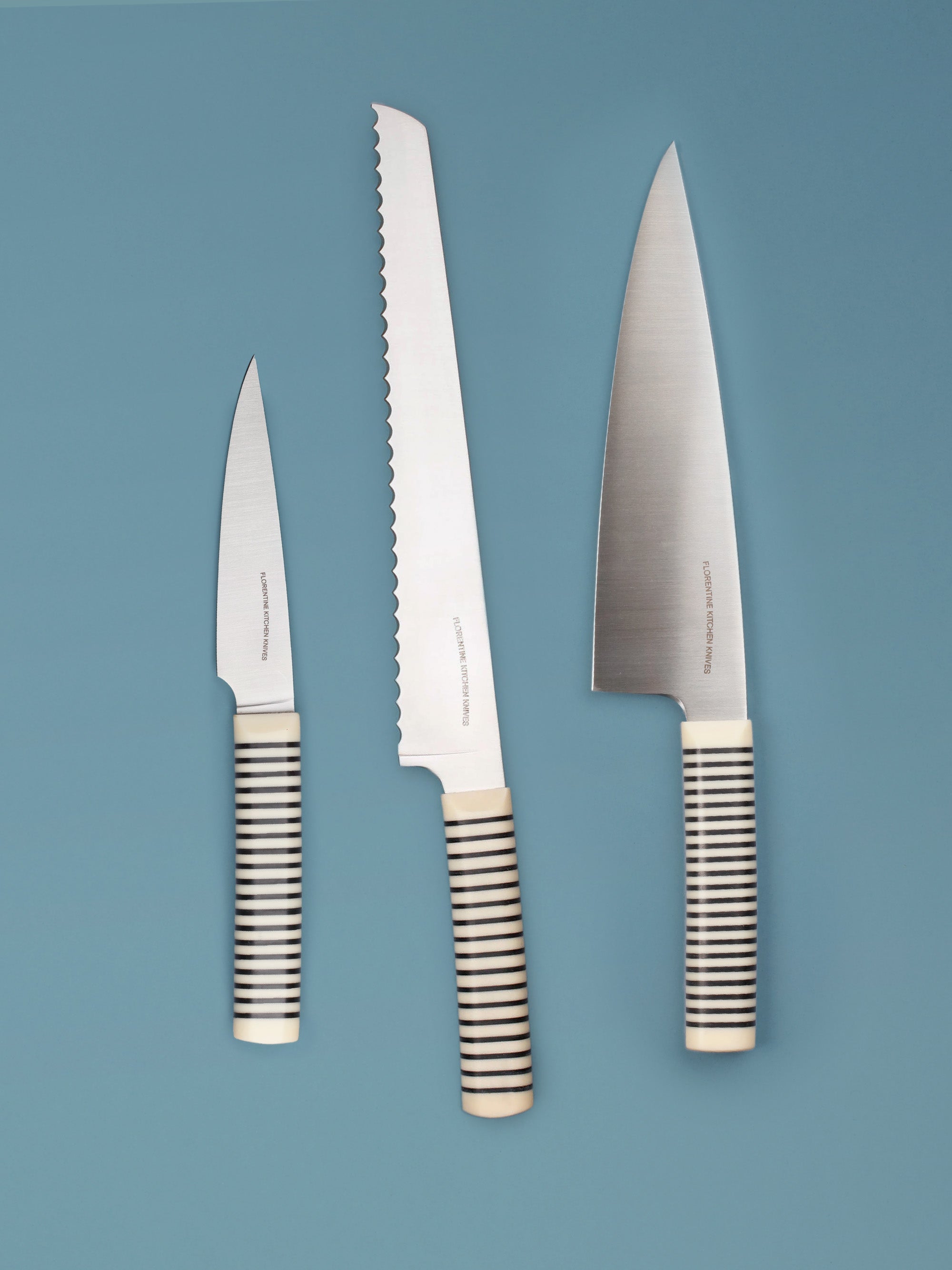 The Essential Set (Black/Ivory) – Florentine Kitchen Knives